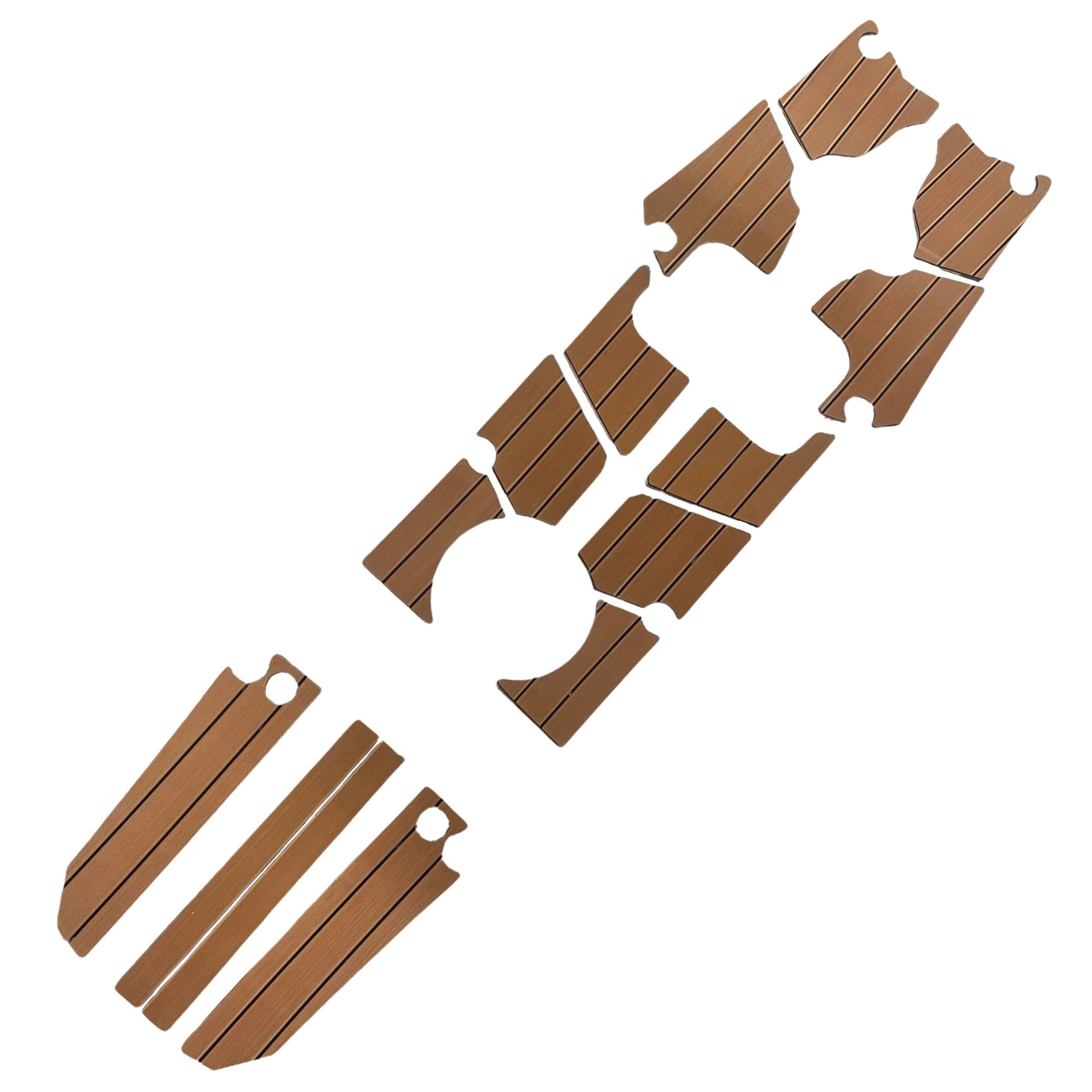 Hoodoo Impulse 120 Teak-Colored Foam 3M Deck Matting | Hoodoo Sports