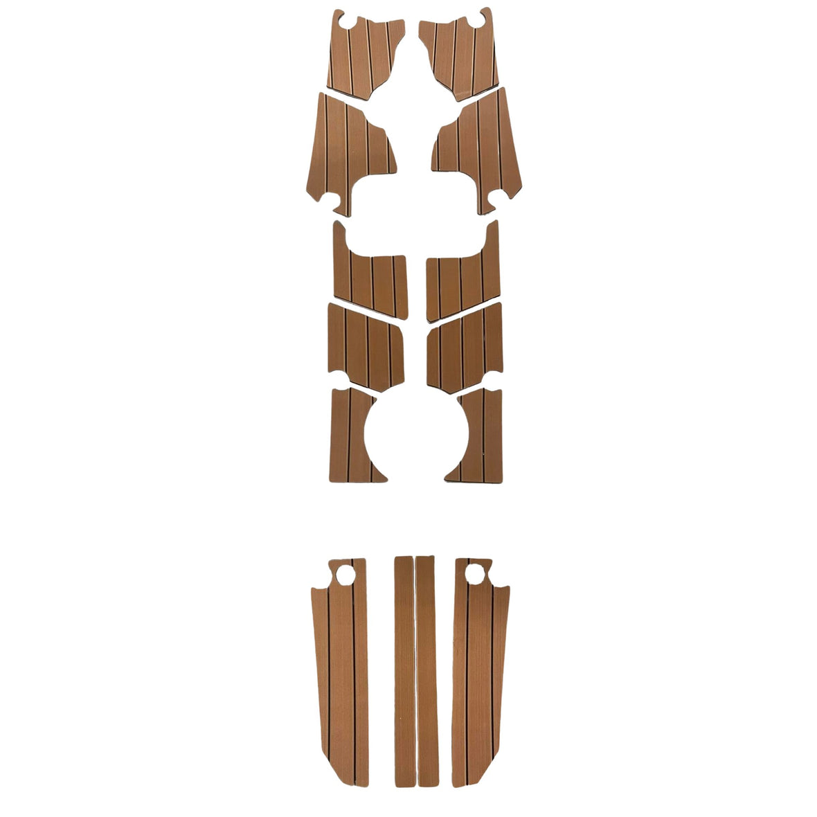 Hoodoo Impulse 120 Teak-Colored Foam 3M Deck Matting | Hoodoo Sports